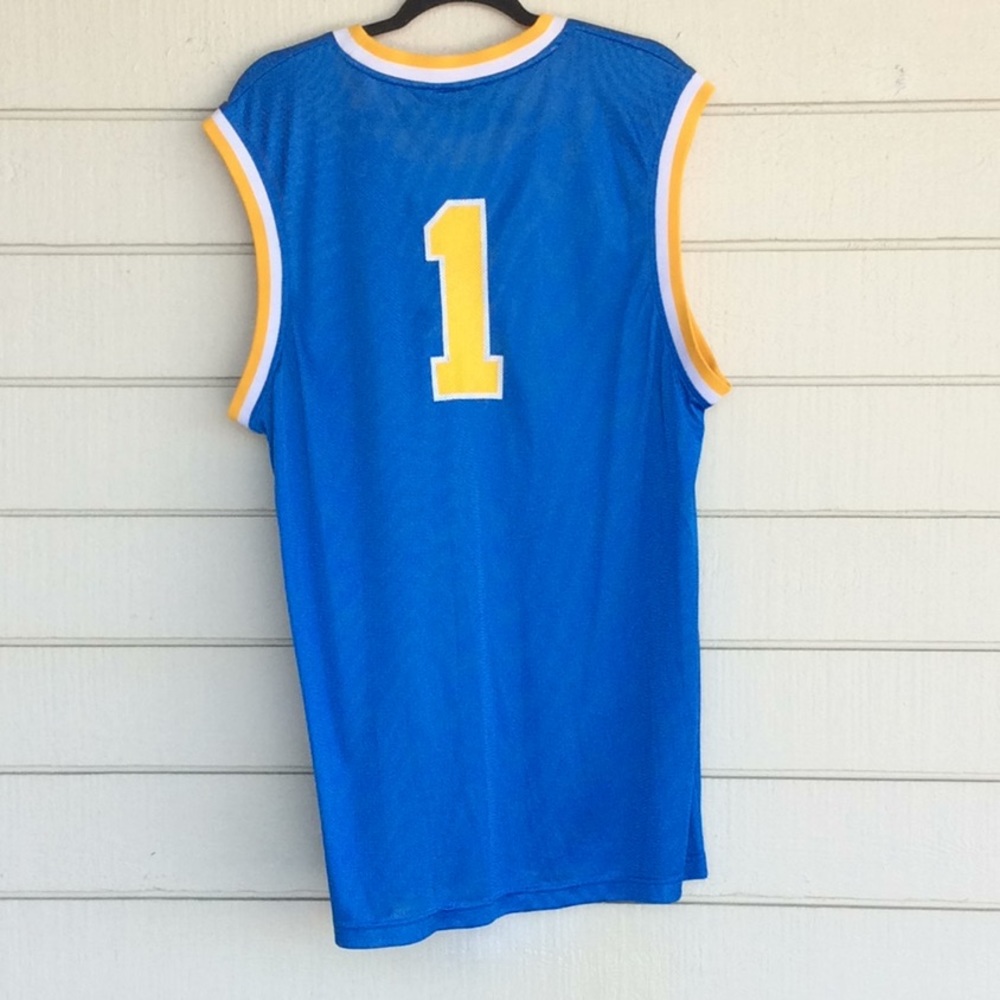 Men’s Ucla Adidas Blue Basketball Jersey Large - Gem